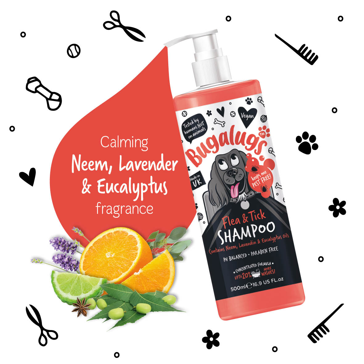 Bugalugs Flea and Tick Dog Shampoo – The Natural Doggy Chews Co.