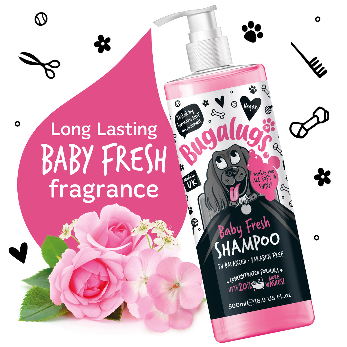 Bugalugs 'Baby Fresh' Dog Shampoo – The Natural Doggy Chews Co.