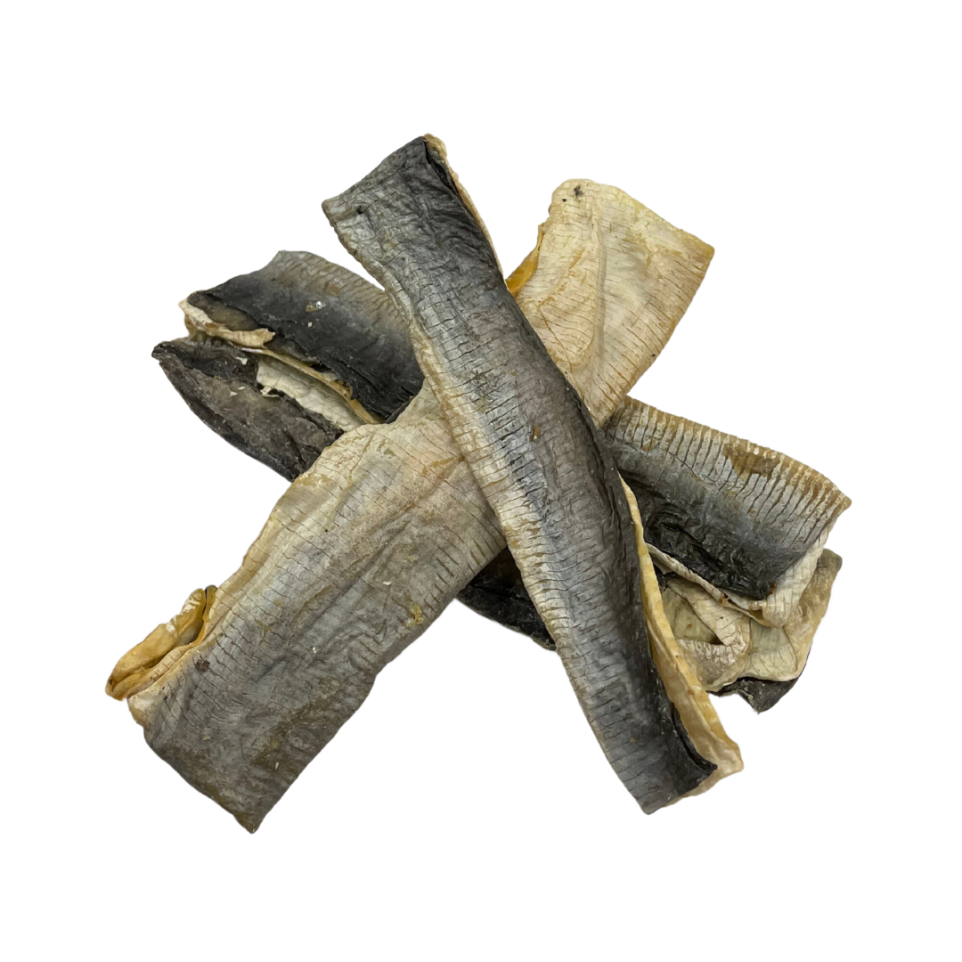 Flat Fish Skins for Dogs: Dried, Healthy Treats in the UK | The Natural ...